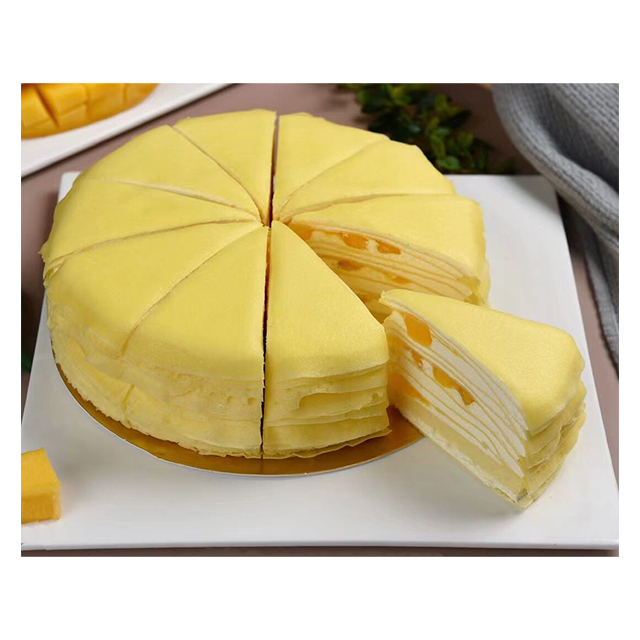 Single titanium knife cutting crepe layer cakes-Food cutting